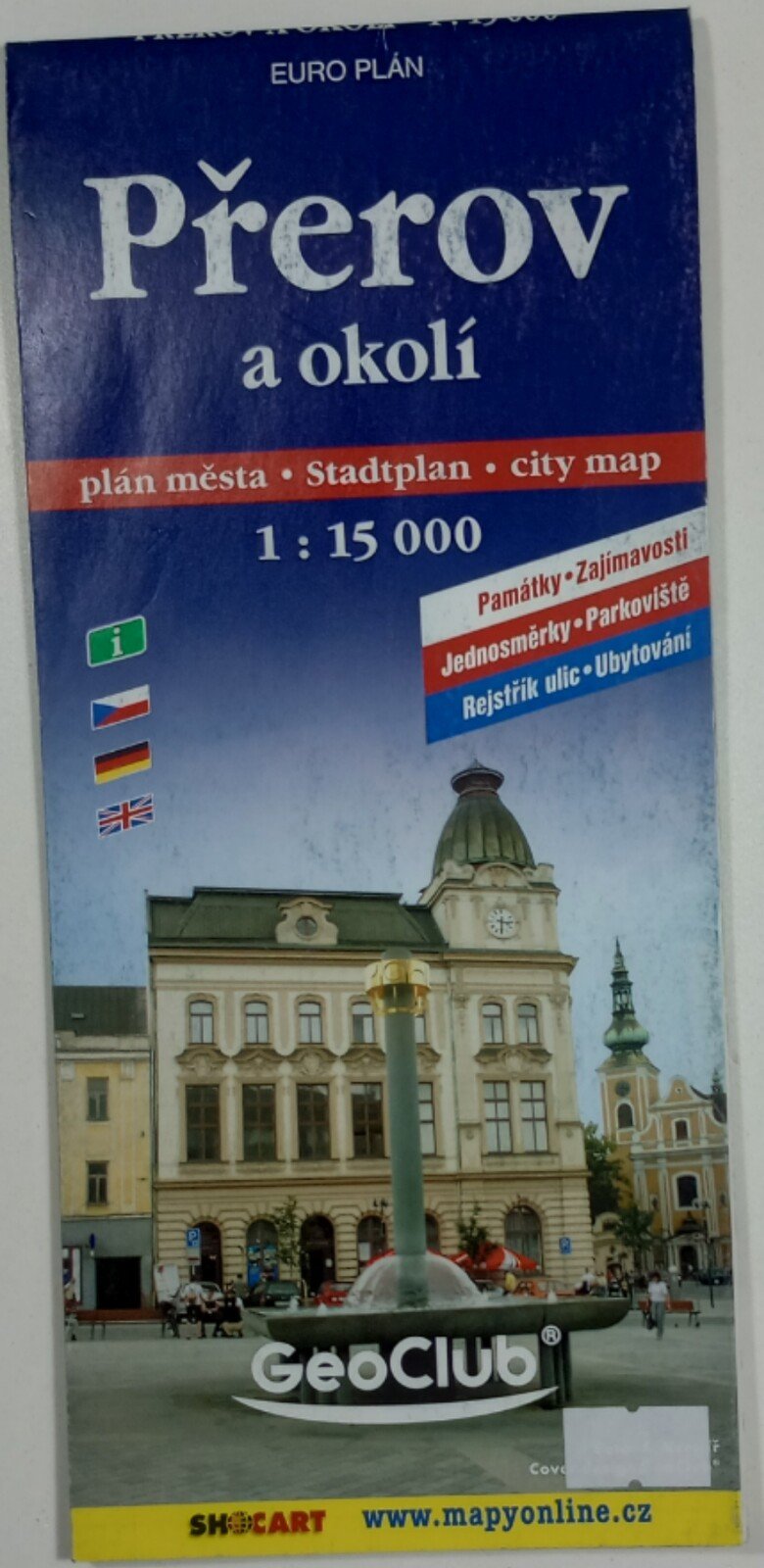 mapa - Přerov a okolí 1:15 000 (kolektiv) | Antikvariát Červený knír