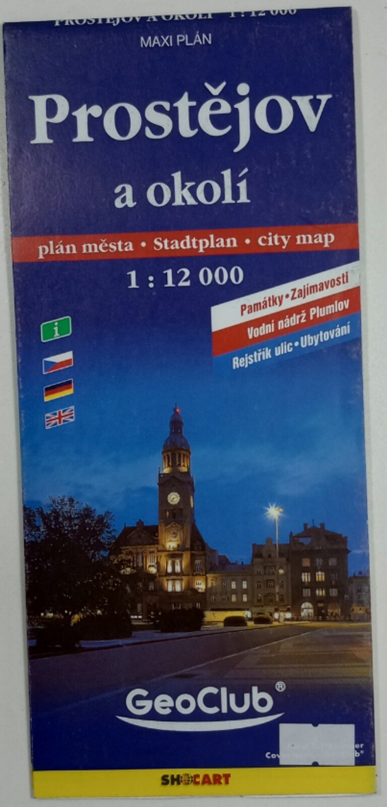 mapa - Prostějov a okolí 1:12 000 (kolektiv) | Antikvariát Červený knír